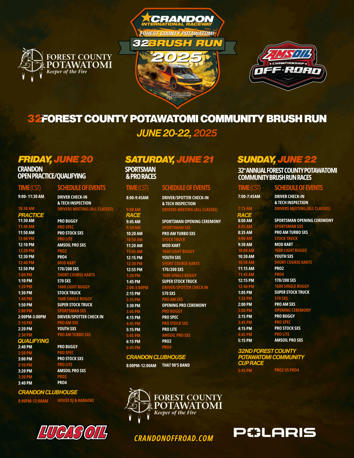 Events | Crandon International Raceway | Crandon, WI